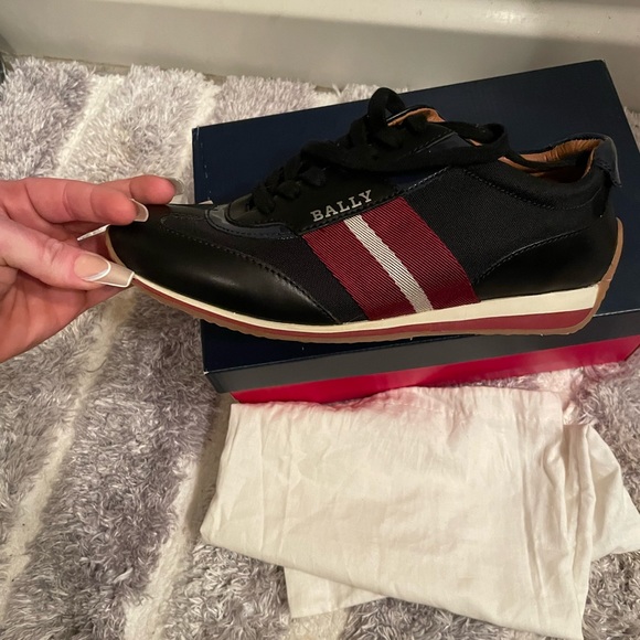 Bally | Shoes | Bally Tennis Shoes Red White And Blue | Poshmark
